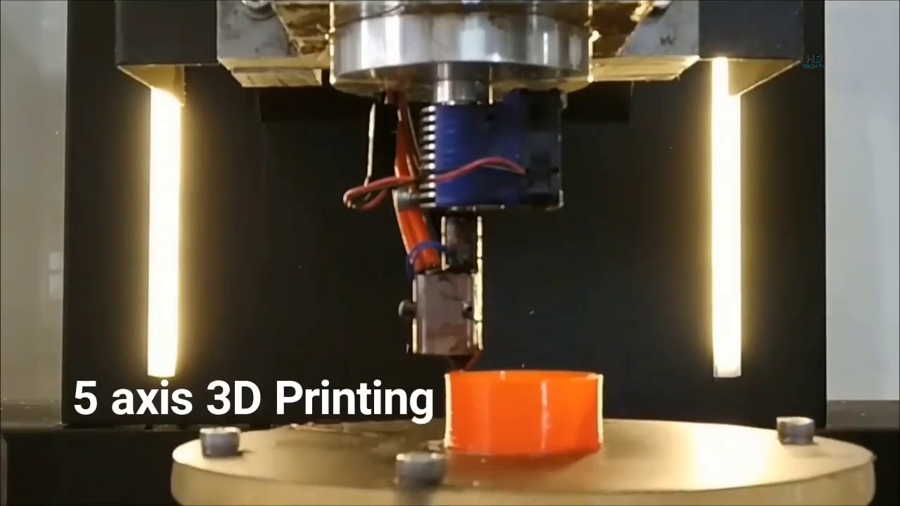 5 Axis CNC machine and 3D printer - YouTube