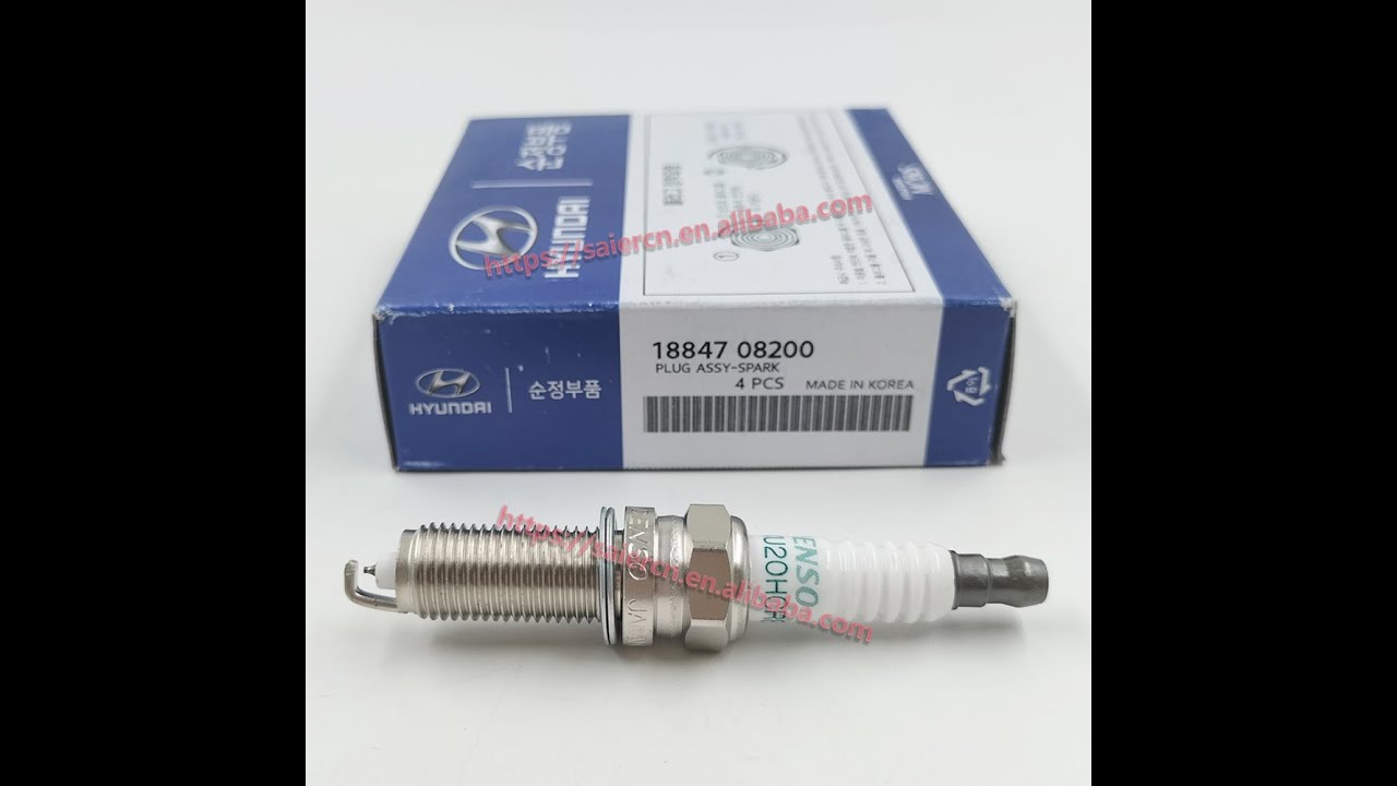 Platinum Iridium Spark Plug 18847-08200 1884708200 For Hyundai - YouTube