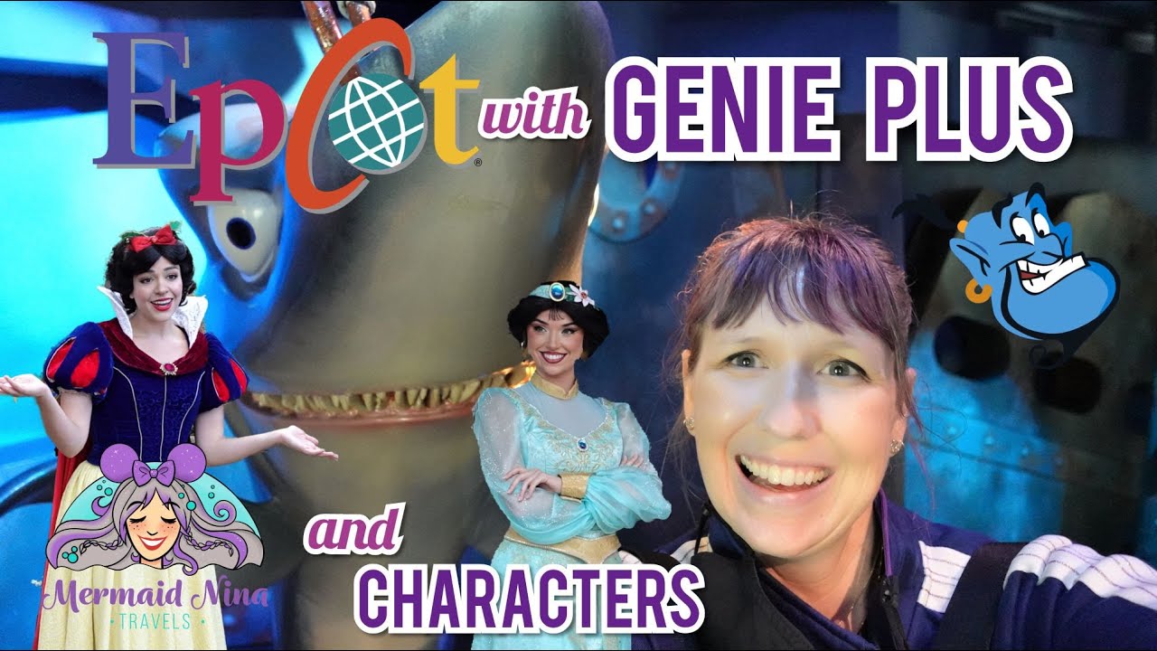 Disney Genie Plus Epcot with Characters & Rain - YouTube