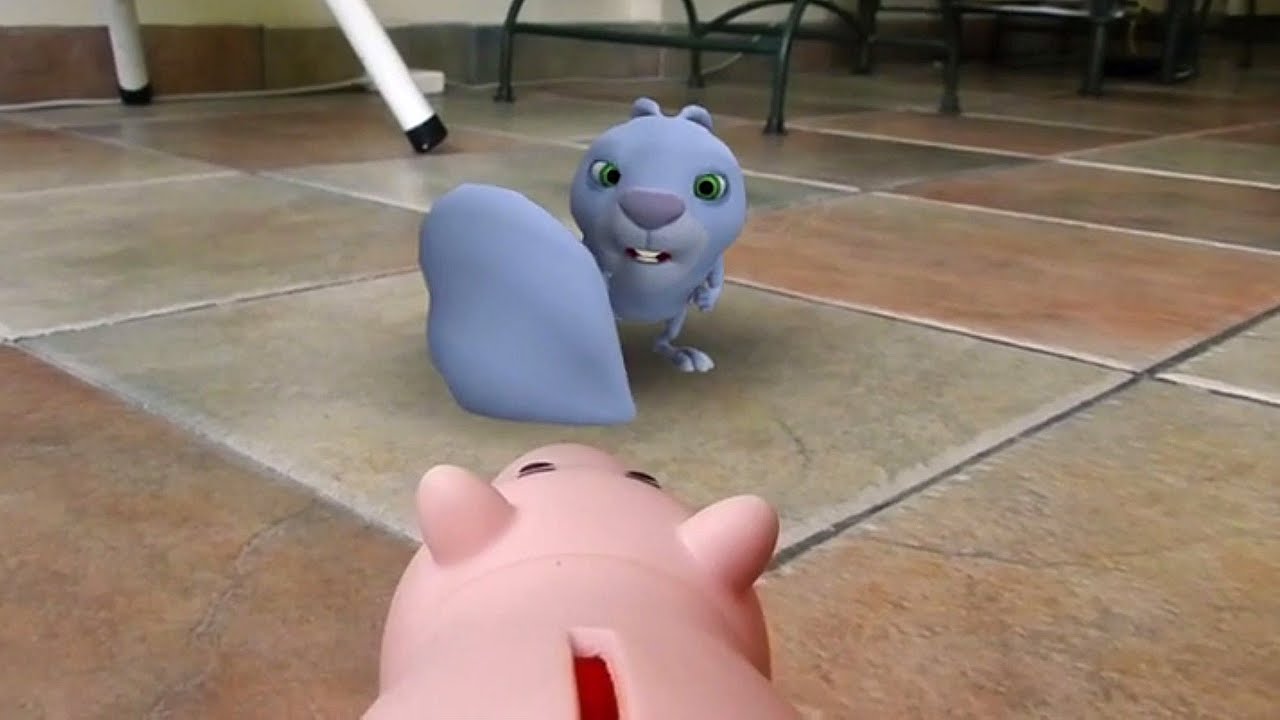 Pig and Squirrel (animation test) - YouTube