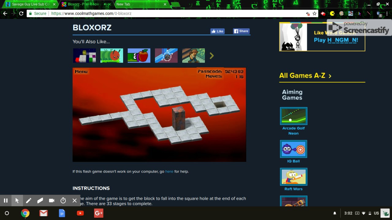 Bloxorz (Part 3) - YouTube