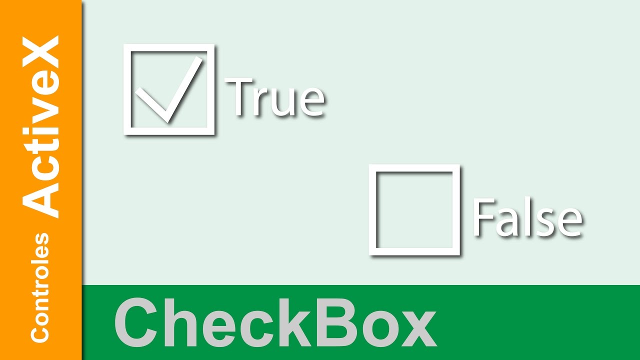 Controles Activex Checkbox Características Principales Youtube