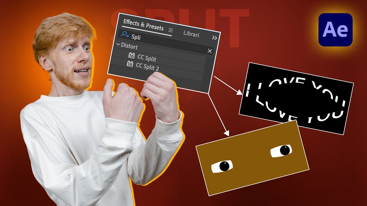 Adobe After Effect CC Split effect tutorial | CC Split | Quick tips - YouTube