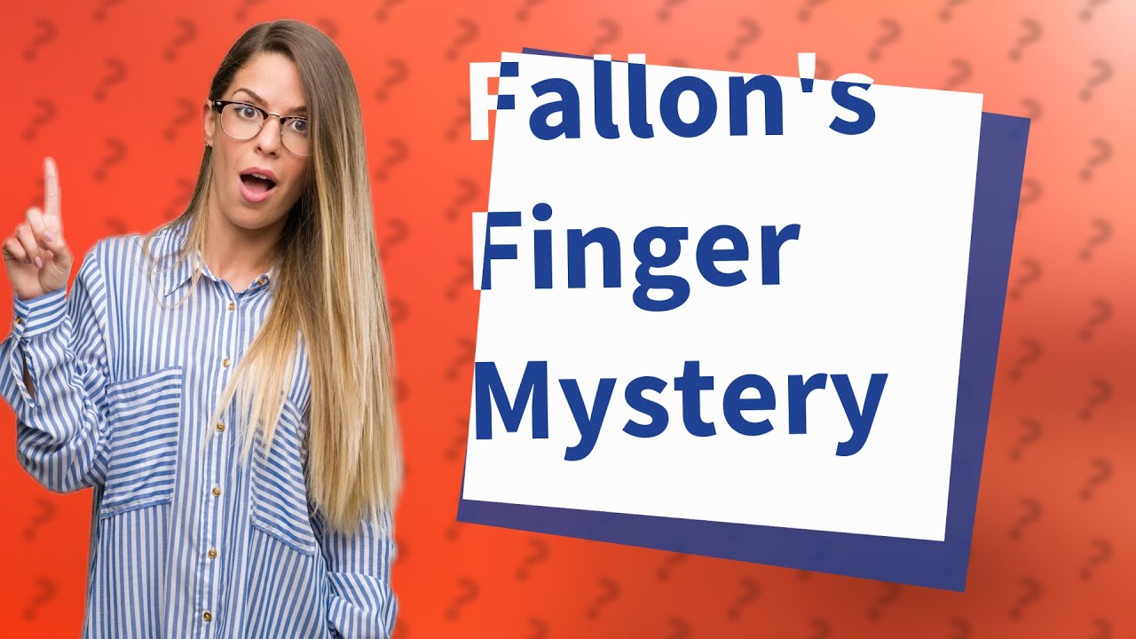 What is up with Jimmy Fallon's finger? - YouTube