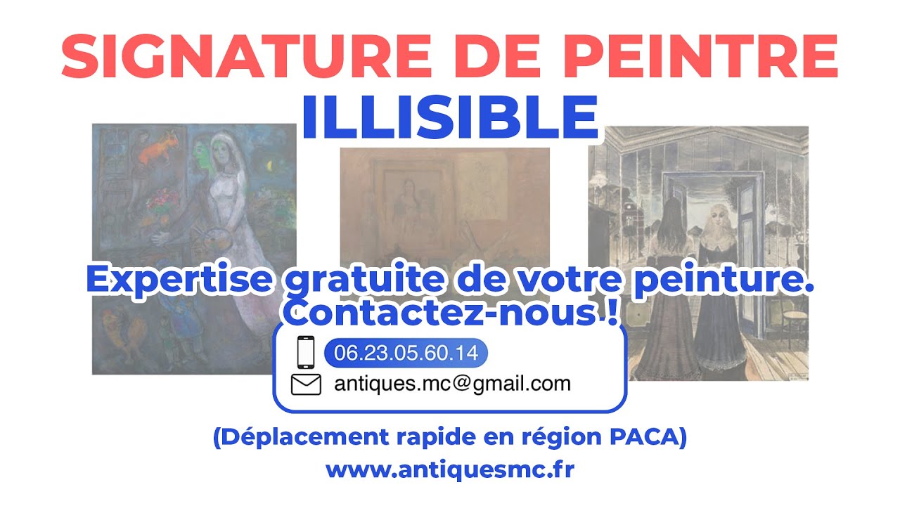 Signature de peintre illisible - YouTube