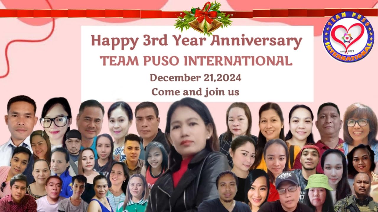HAPPY 3rd YEAR ANNIVERSARY TEAM PUSO FAMILY - YouTube