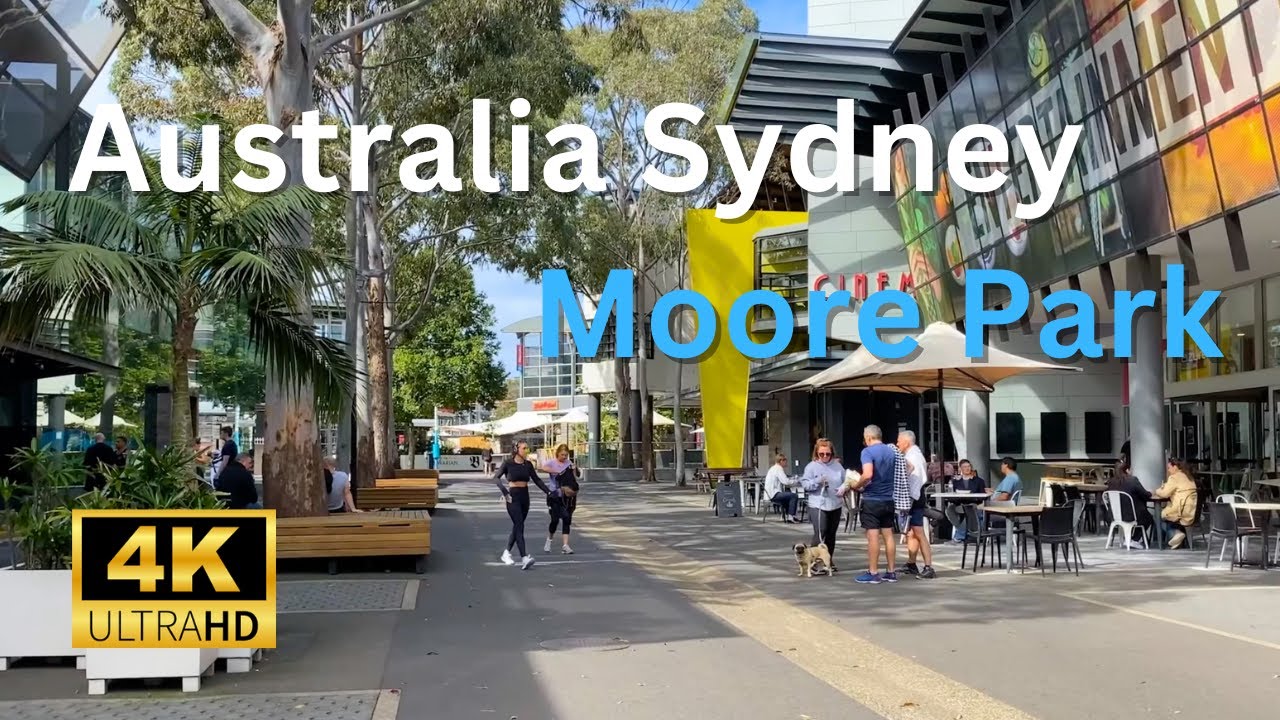 [4K Walk] Walking to Moore Park in Sydney Australia | pass by Fox ...