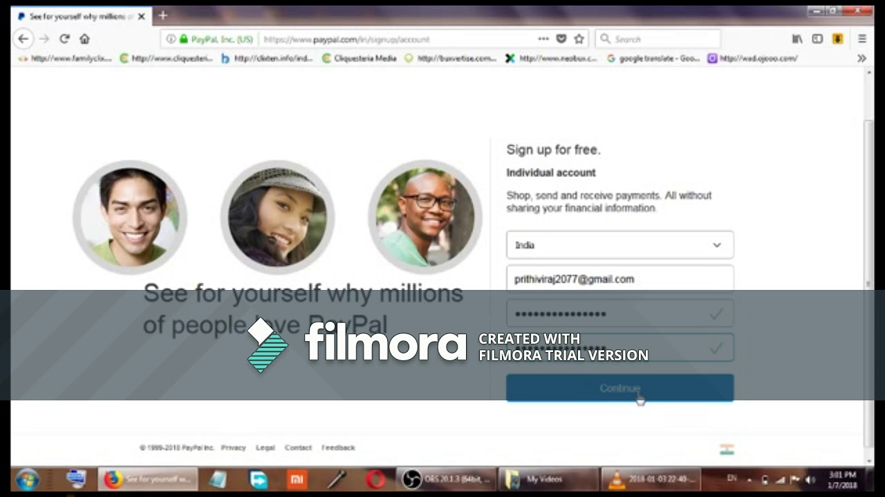 How To Open Paypal Account Youtube