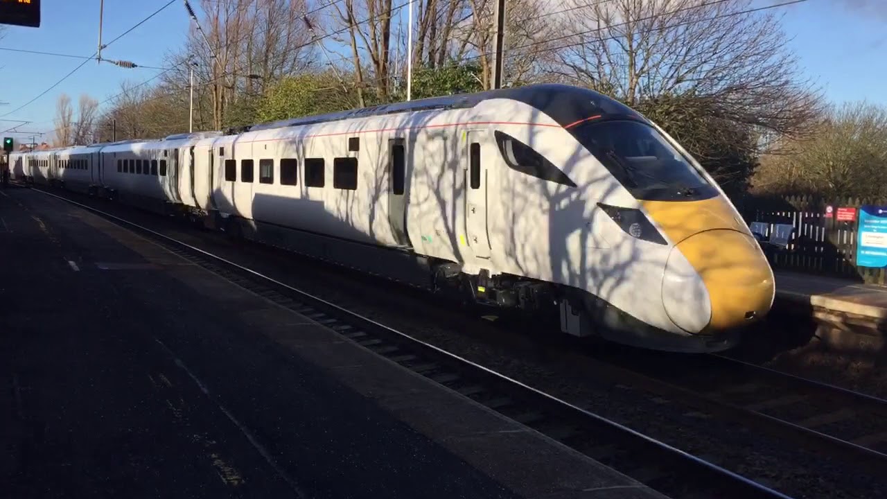*RARE* VTEC Hitachi Class 801 IET Unit 801101 5X06 at Cramlington 12/02 ...