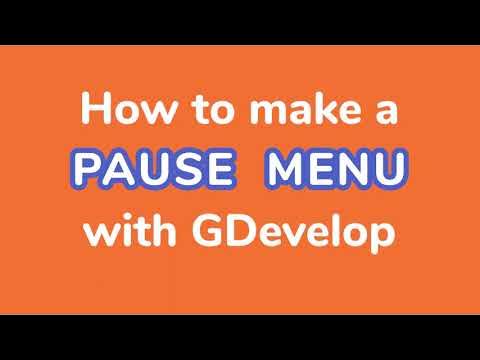 How to make a Pause Menu in GDevelop - YouTube