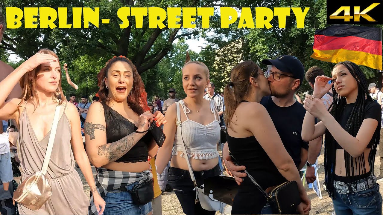 Street party in German way! Berlin street party after carnival of ...