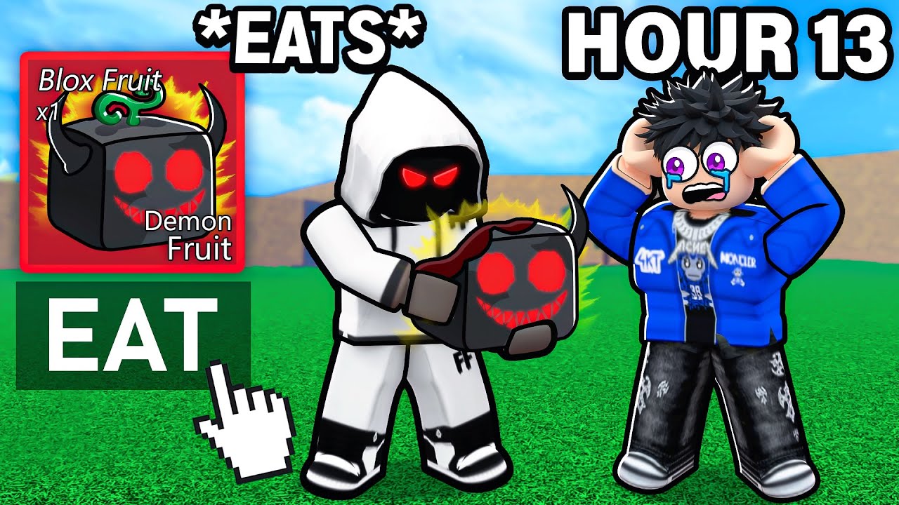 Eating FRUITS In Front Of SCAMMERS For 24 HOURS.. (Blox Fruits) - YouTube