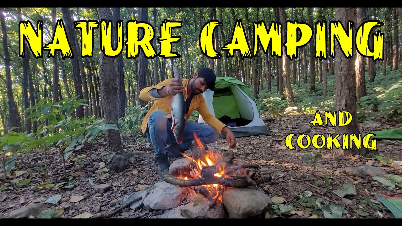 Nature Camping & Cooking | How to Make Fish in Forest | # ...