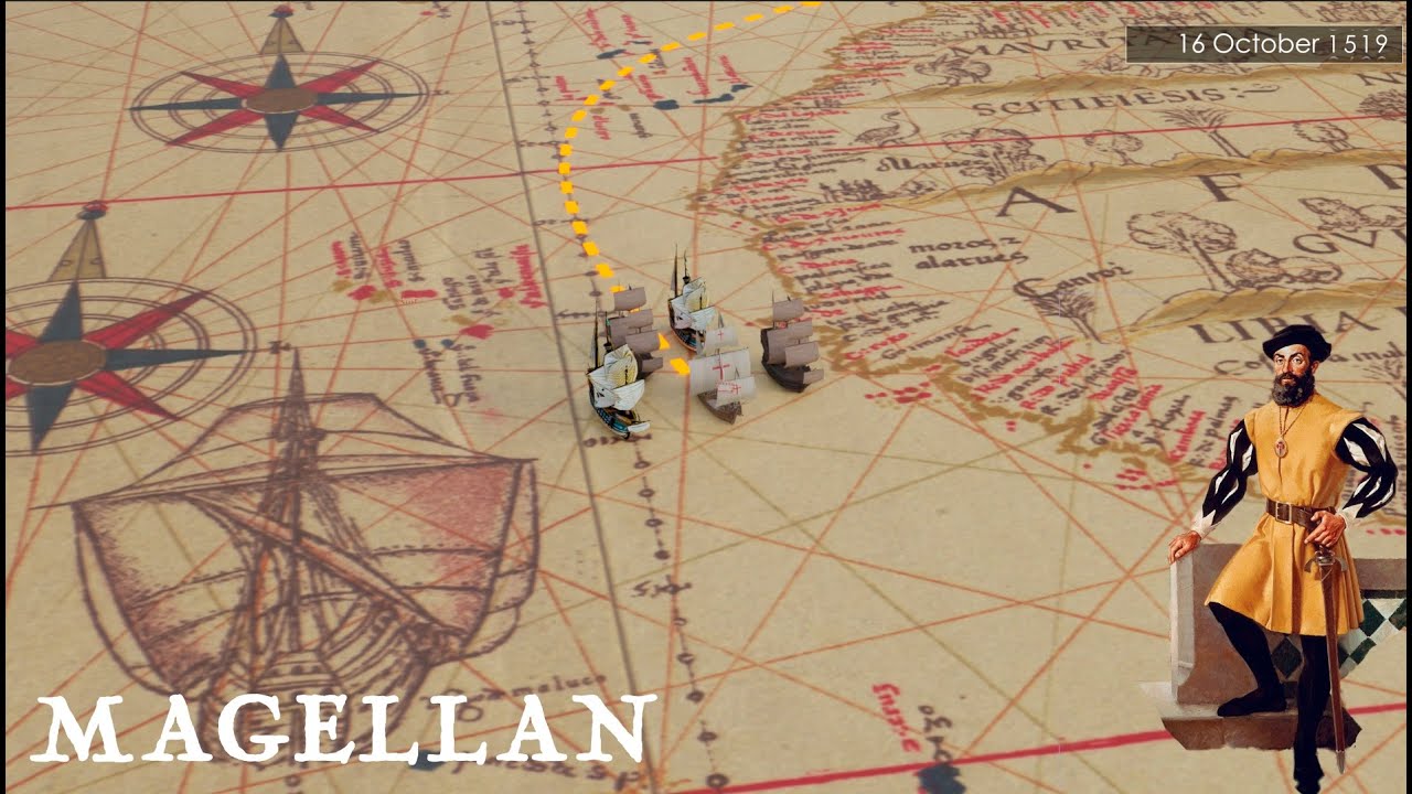 Magellan's Journey to Circumnavigate The Globe (1519-1522) - YouTube