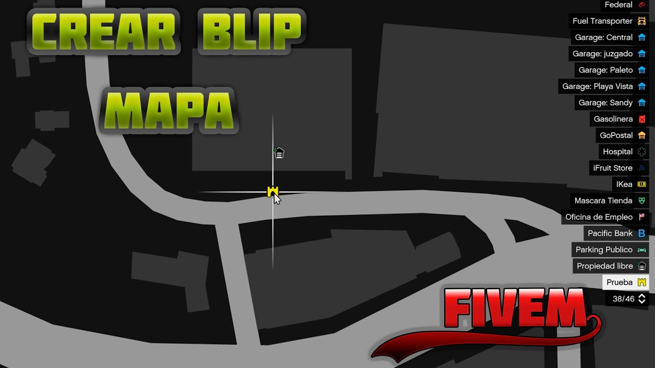 Como Crear Blip En El Mapa Servidor De FiveM - YouTube