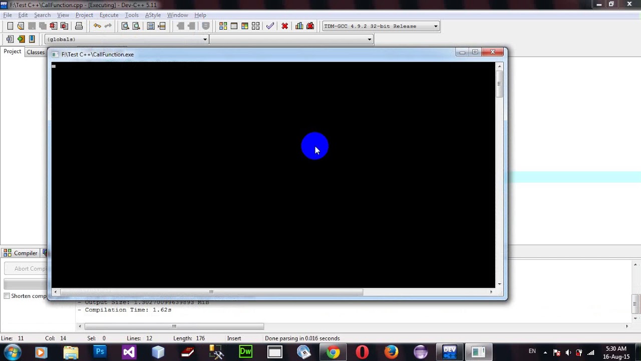 How To Create Function Call To Main In C Devc Youtube 5799
