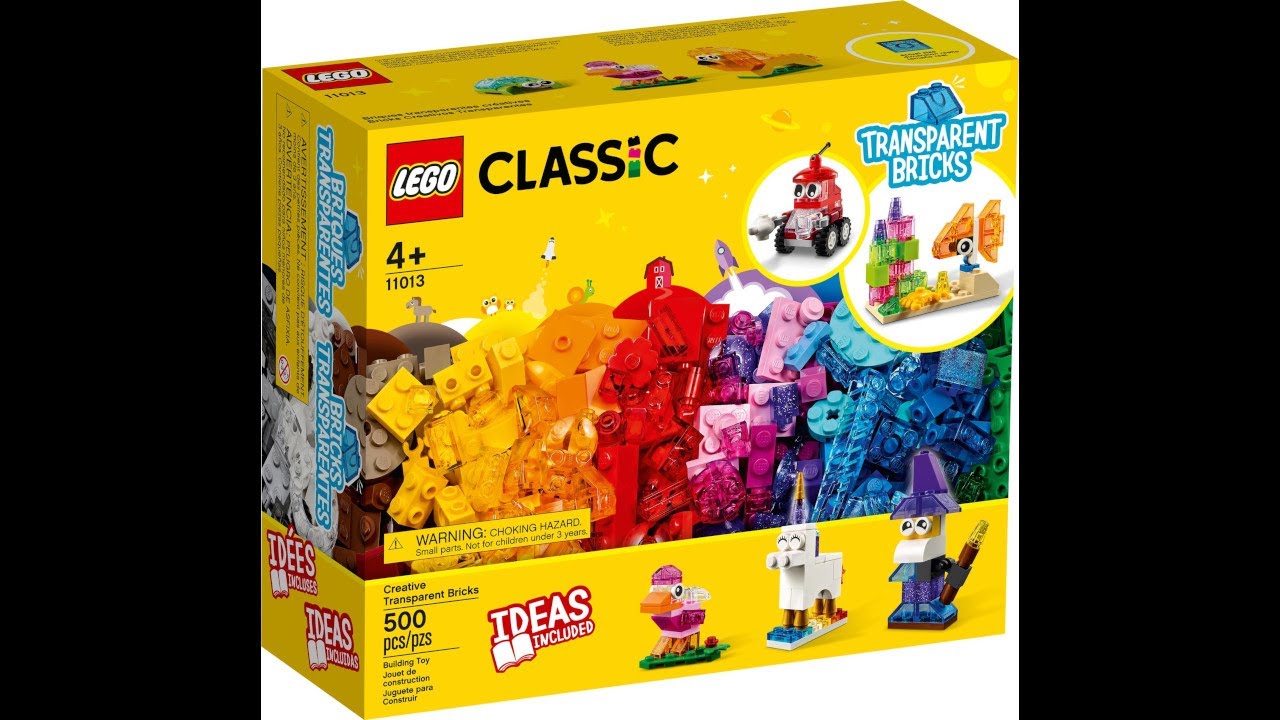 LEGO Instructions | Classic | 11013 | Creative Transparent Bricks ...