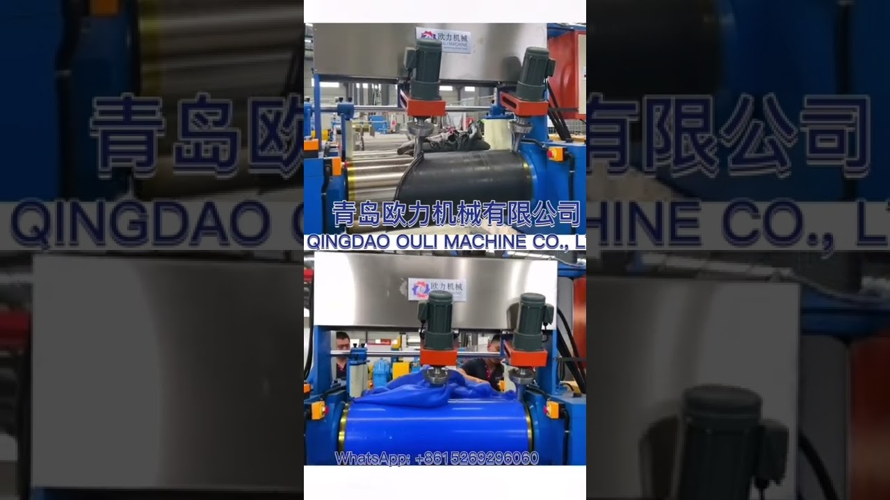 Automatic rubber two roll mixing mill machine with blender mixer unit ...