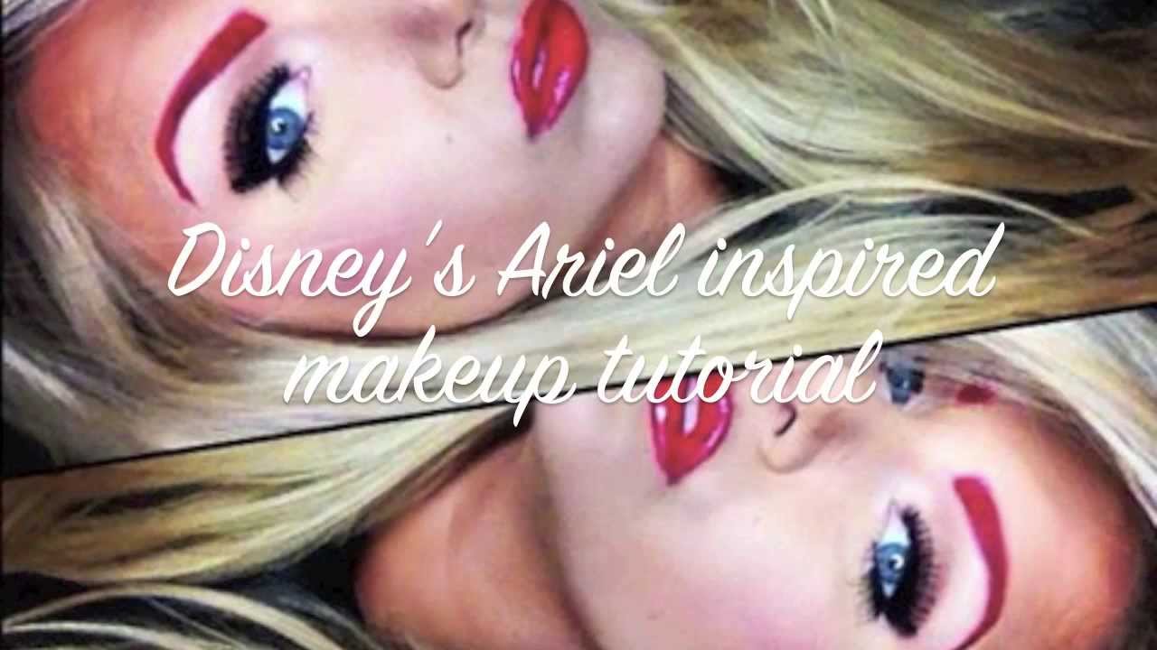 Disney's Ariel the little mermaid inspired makeup - YouTube