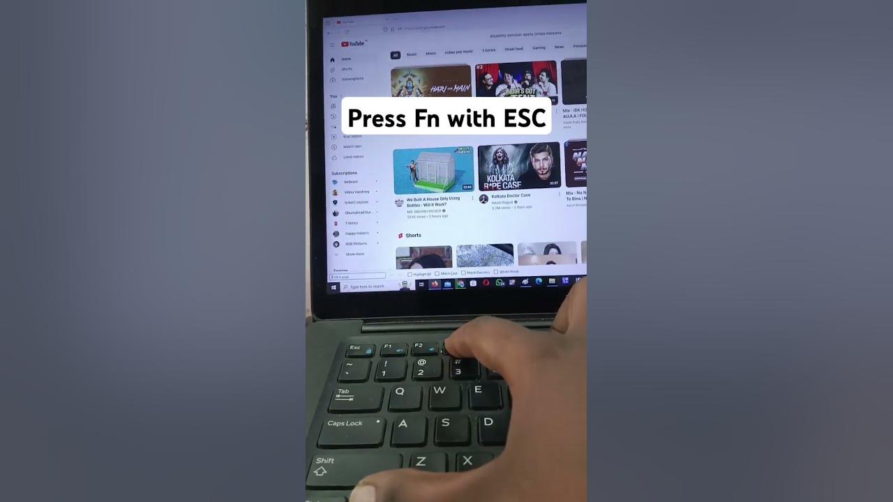 How To Lock And ๐ Function In Laptop Exceltech Computer Laptop Typing Windows Shortcutkeys