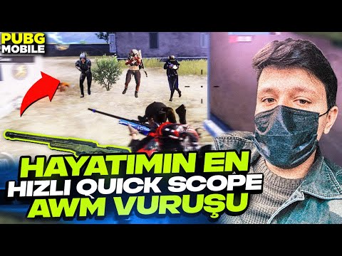 HAYATTIMIN EN HIZLI QUICK SCOPE AWM VURUŞU | PUBG MOBİLE