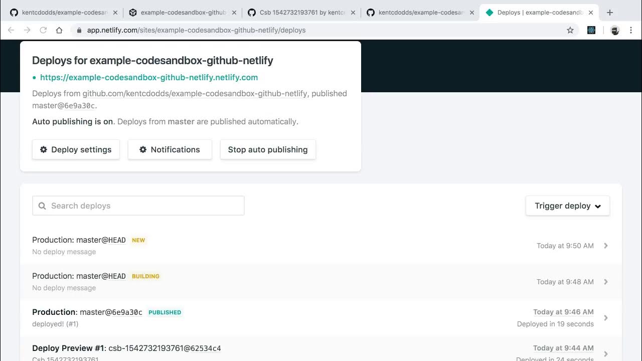 From codesandbox ️ github ️ netlify (No downloads required!) - YouTube