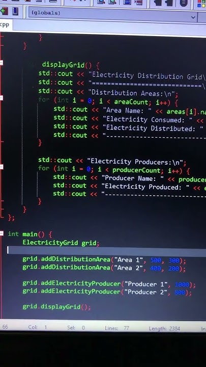 Electric Distribution C Coding Cpp Code Codemasters Codinglife Codingninja Coderstokyo