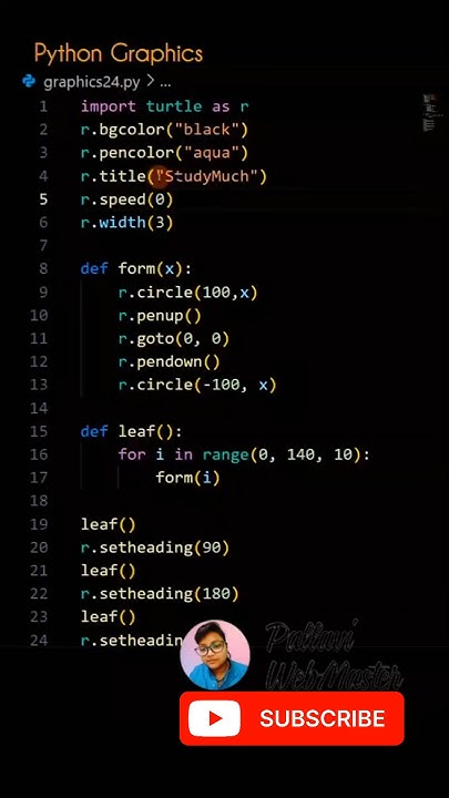 How To Create Graphics Using Python Turtle Codingtutorial Coding Pythonprogramming Newshorts