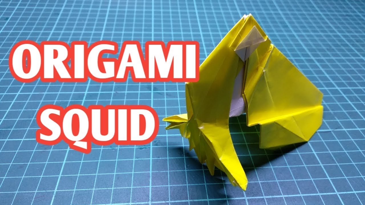 Easy Origami Squid Tutorial #diy #papercraft #origami - YouTube