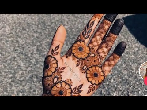 Mehedi design। simple henna design।2024 । Ayesha's henna design। front ...