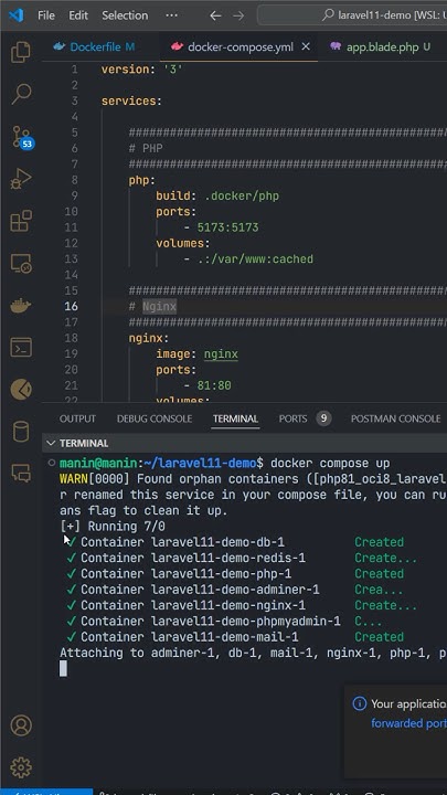 Up Laravel Project Using Docker Docker Laravel Php Coding Programming Youtube
