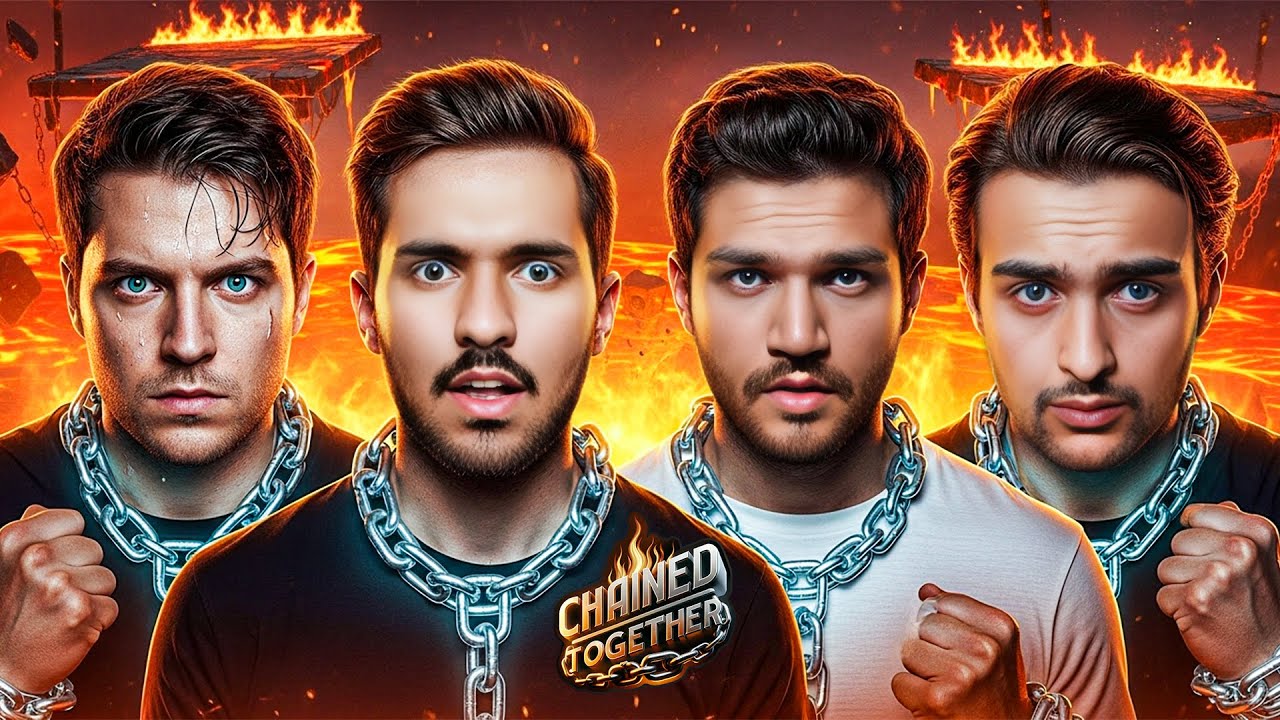 Can We Survive This? 😂 Chained Together Part 3 – Crazy Puzzles & Fails ...