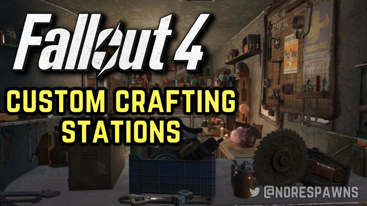 Fallout 4 - Custom Crafting Stations (updated) - YouTube