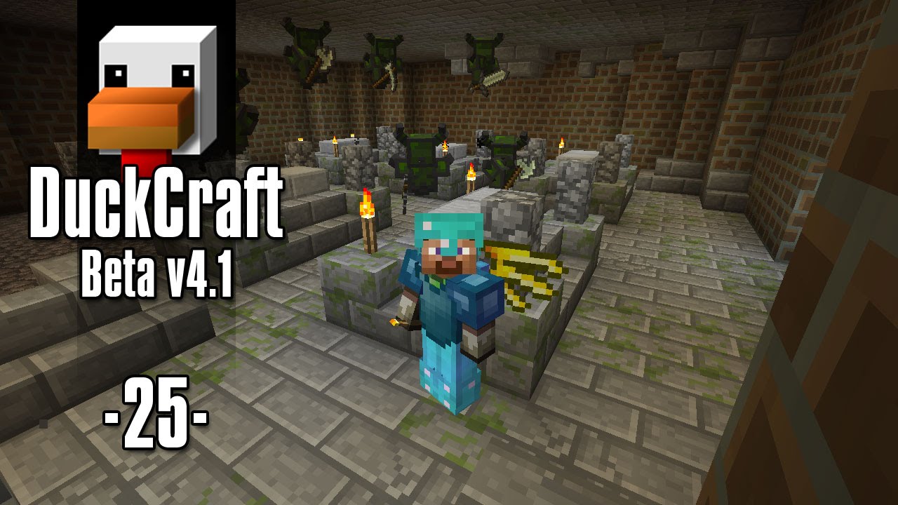 Dansk Minecraft - Duckcraft #25 - Goblin Knight Stronghold (HD) - YouTube