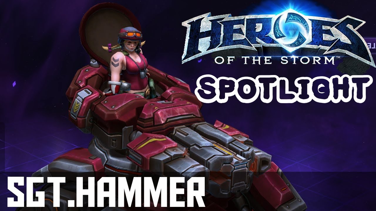 Heroes Of The Storm - Sgt Hammer Spotlight - YouTube