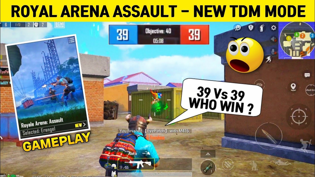 Royal Arena Assault Gameplay😱 How To Play Royale Arena Map In Bgmi ...