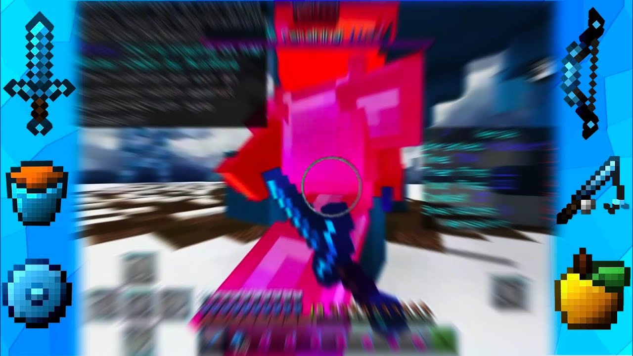 Mcpe sapphire [revamp] PvP texture pack + Ender pearl rushing in nodebuff PvP - YouTube