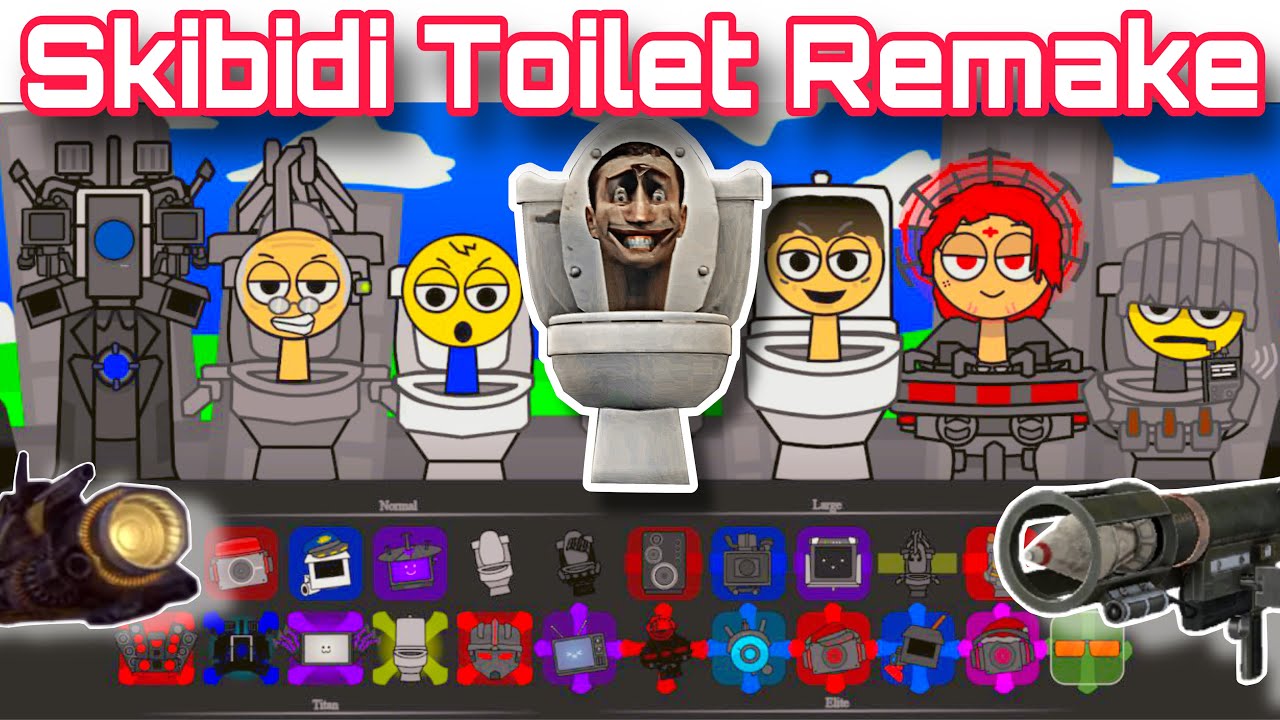 Sprunki Skibidi Toilet Remake! All characters reveal - YouTube