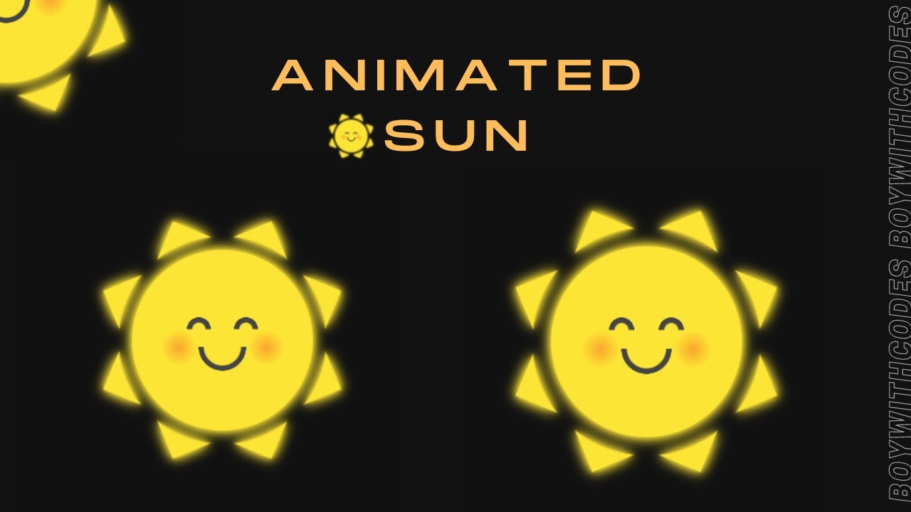 Animate A Sun Using Html And Css Only Web Development Skillerior Youtube