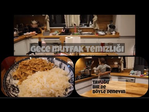 Gece Mutfak Temizliği | Basit bir akşam yemeği