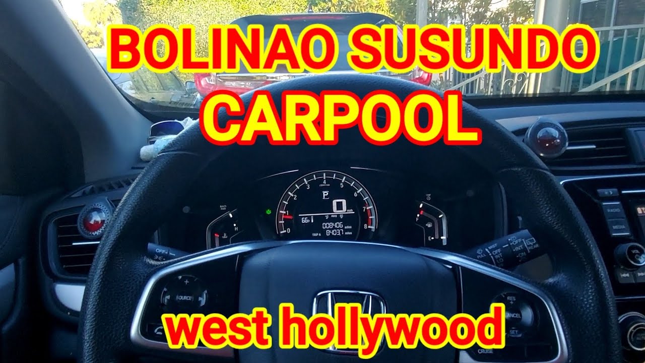 CARPOOL PICK UP IN WEST HOLLYWOOD - YouTube