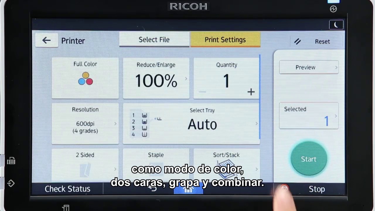 Como Imprimir desde USB SD a través del Smart Operation Panel de RICOH ...