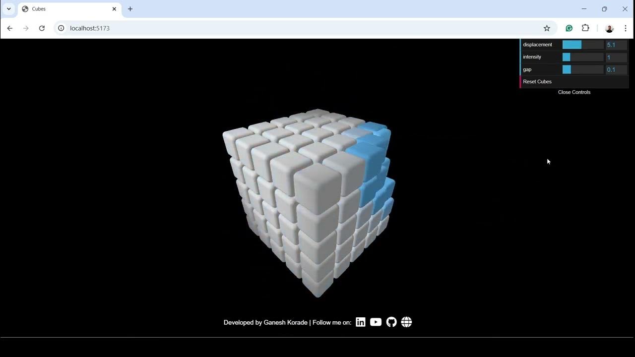 #1 – "Cubes Effect in Three.js – Interactive 3D Animation!" | WebGL - YouTube
