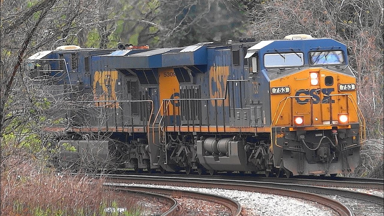 CSX 🍊Tropicana Juice 🍊 Train Along Railroad Avenue - YouTube