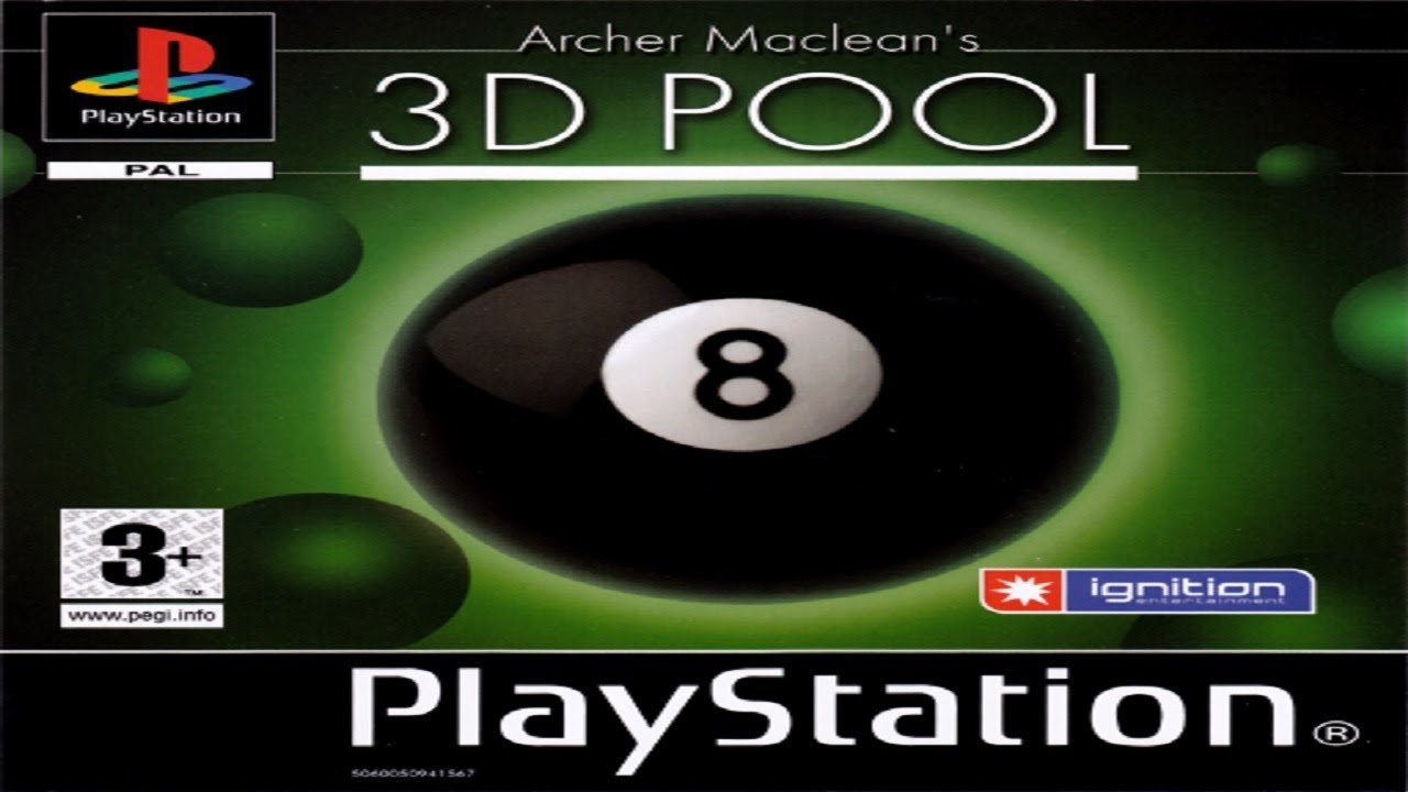 Archer Maclean's 3D Pool Gameplay [PS1] [No-Com] - YouTube