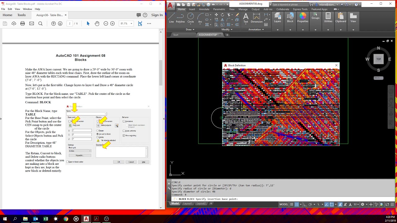 AutoCAD 101 Lecture 08A - YouTube