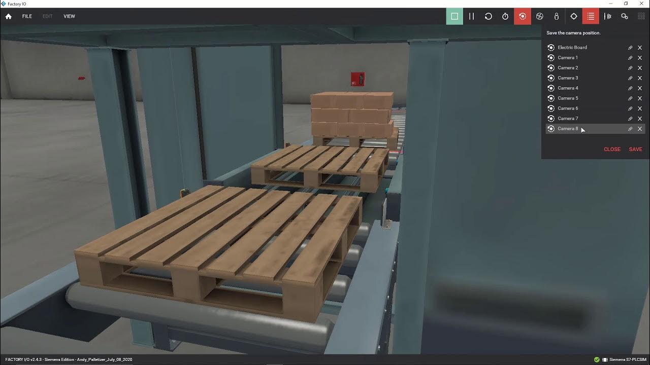 Siemens Tia Portal V16 controlling Factory IO -Palletizer- Scene. - YouTube