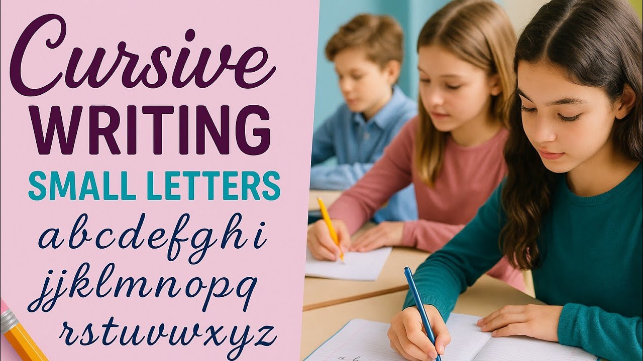 Cursive writing small letters a to z | Easy Steps for Beginners ...