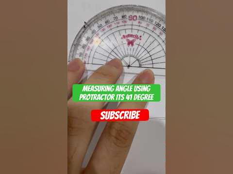 How to measure an angle using protractor - YouTube