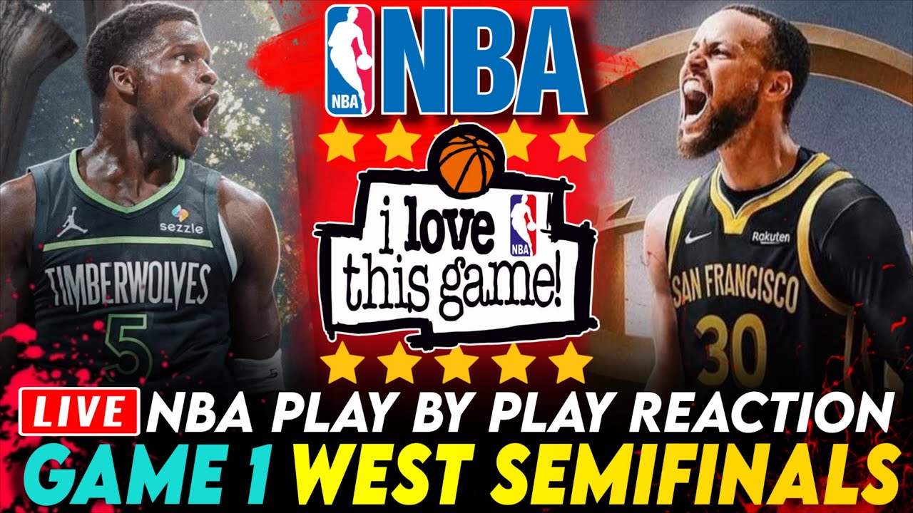 🔴WOLVES vs WARRIORS - GAME 1 WEST SEMIFINALS │ 2025 NBA Game Play-By ...